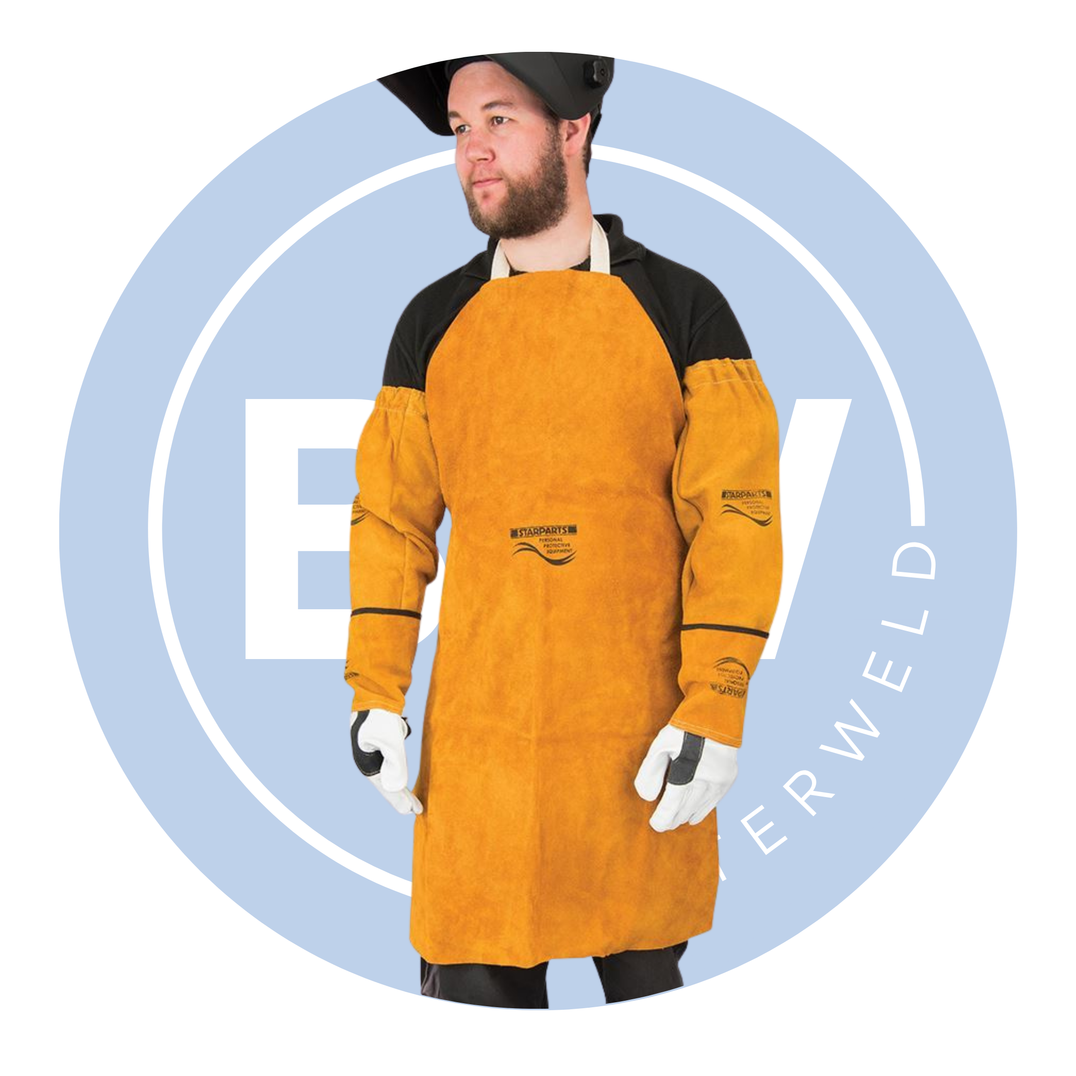 Leather Welding Apron With Buckle Straps | BetterWeld Protective PPE ...